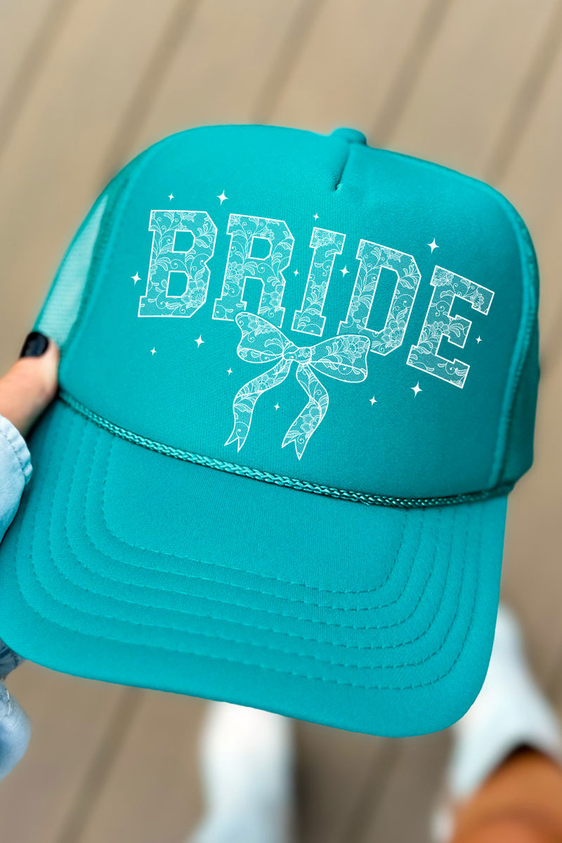 White Lace Bride Otto Jade Foam Front Trucker Hat | HH – Howdy Honey