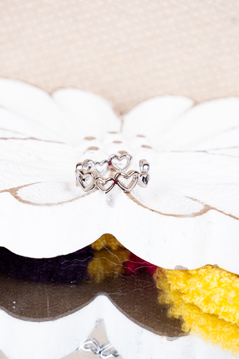 Goldtone and Crystal Band 3 Ring Set *Choose Your Size | HH – Howdy Honey