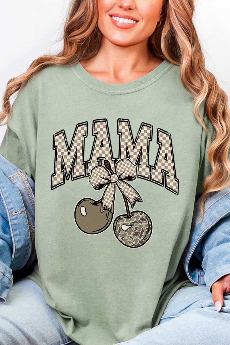 Cherry Luxe Mama Adult Ring-Spun Cotton Tee | HH – Howdy Honey