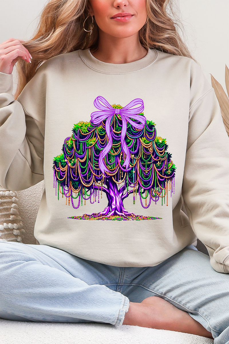 Bayou Bead Tree Heavy Blend Crew Sweatshirt | Howdy Honey
