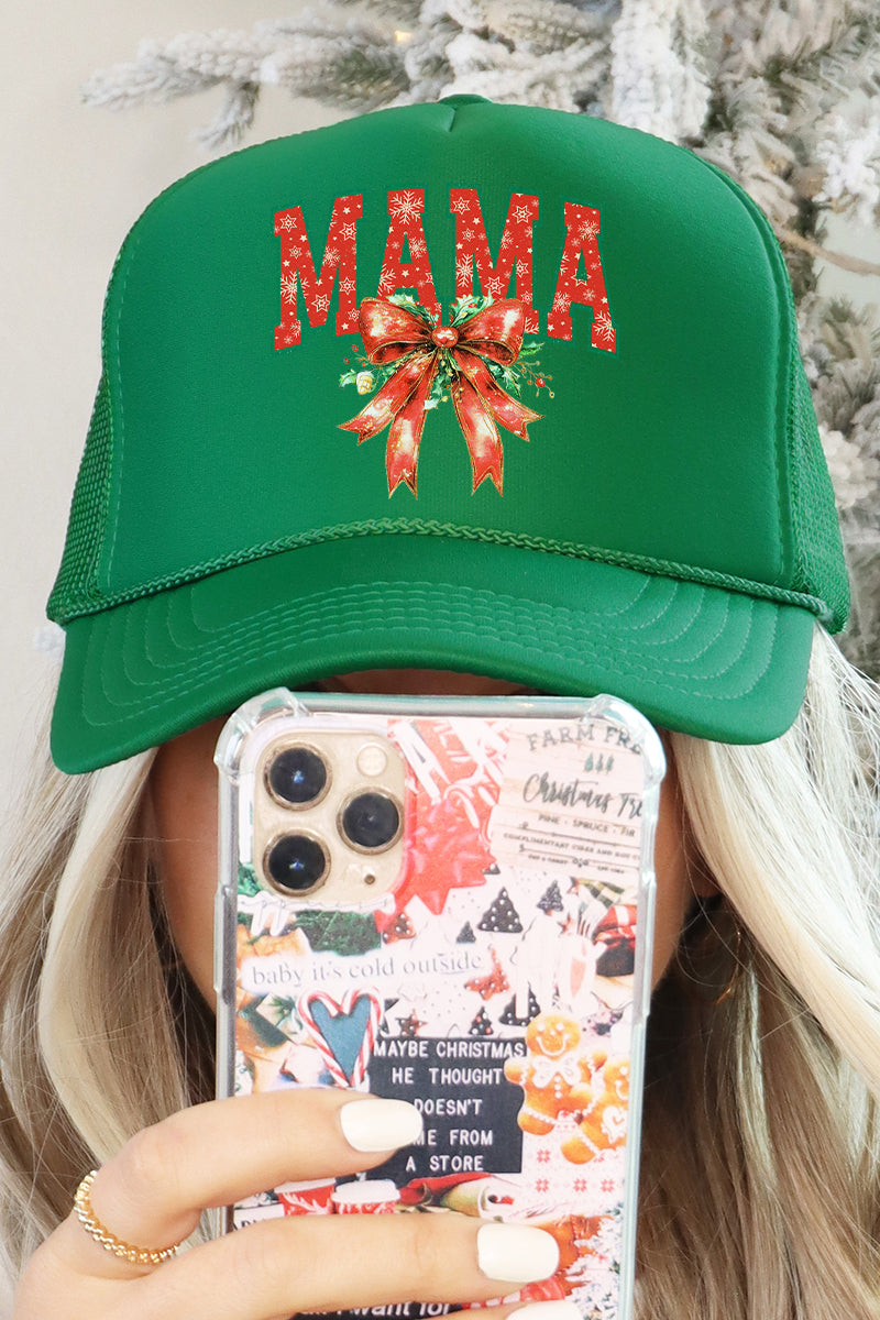 Holly Jolly Mama Otto Kelly Foam Front Trucker Hatt | HH – Howdy Honey