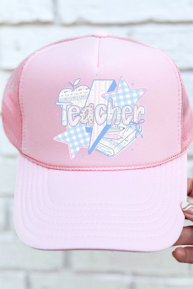 Star Teacher Otto Soft Pink Foam Front Trucker Hat | HH – Howdy Honey