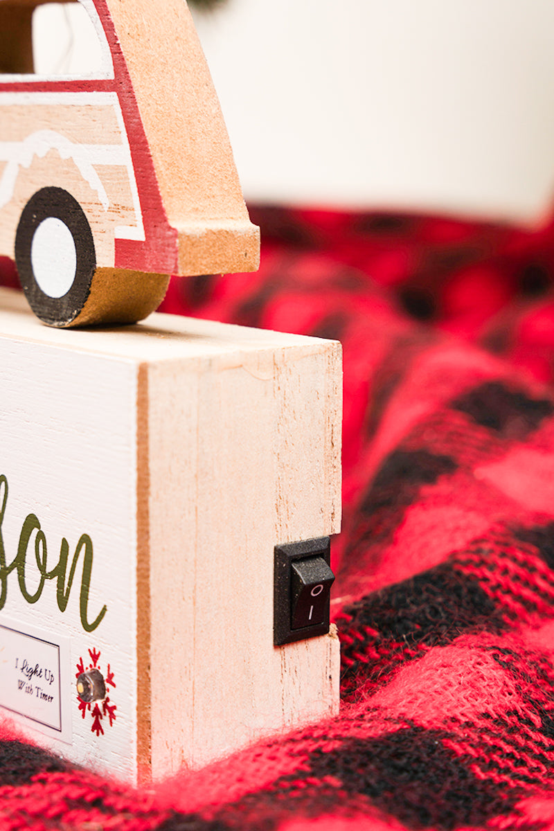 6.25 x 6 'Merry Christmas' Light Up Vintage Car & Tree Sign | HH ...
