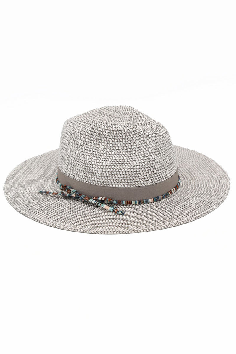 Malibu Beach Gray Straw Hat | Howdy Honey
