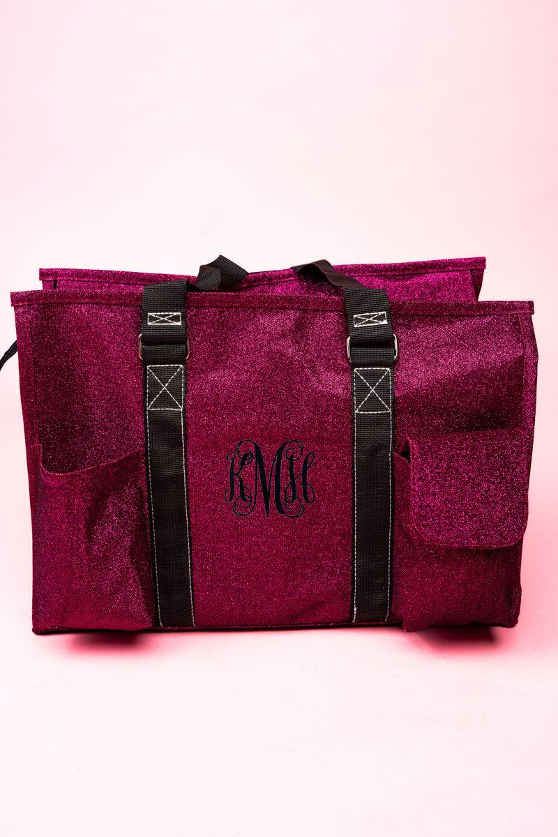 Hot Pink Glitz & Glam Get Organized Tote | HH – Howdy Honey