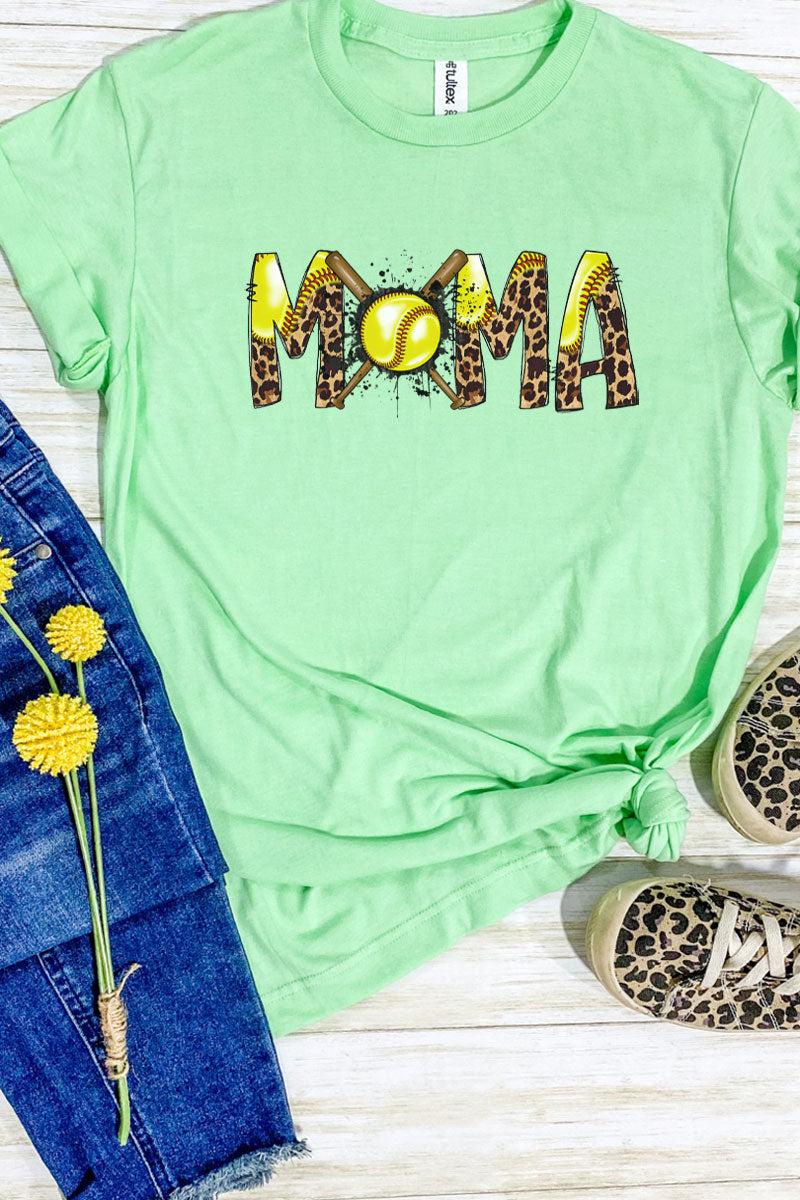 Cheetah Splatter Softball Mama Unisex Blend Tee | eWAM – Howdy Honey