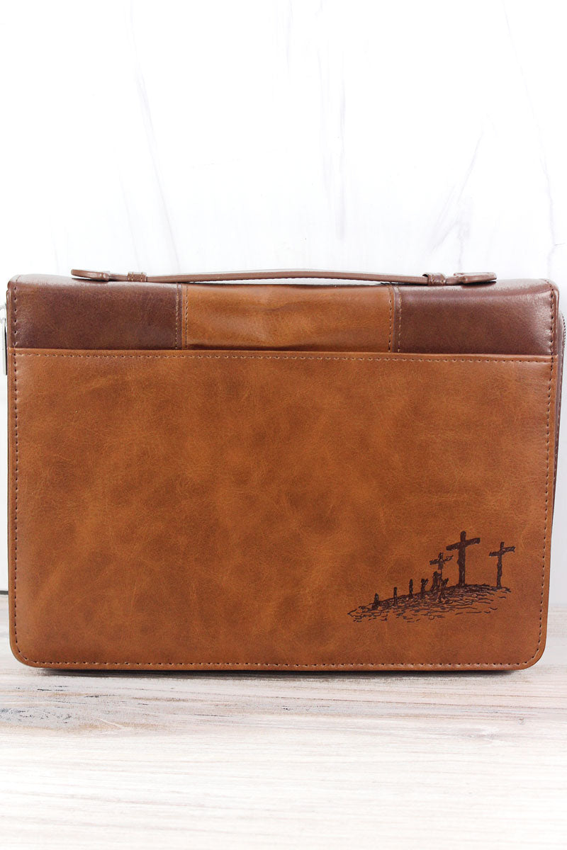 John 3:16 Two-Tone LuxLeather Large Bible Cover | eWAM – Howdy Honey