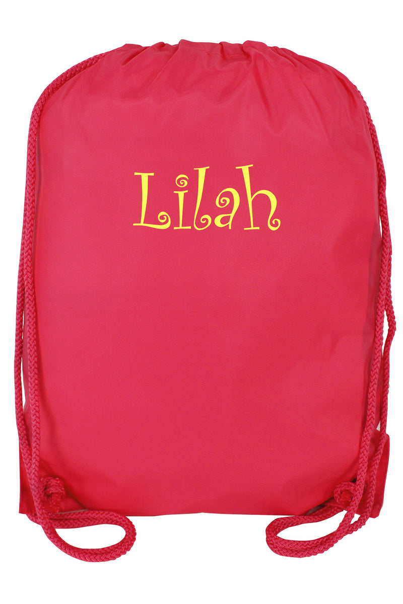 Hot Pink Drawstring Backpack #8881-HOTPINK | eWAM – Howdy Honey