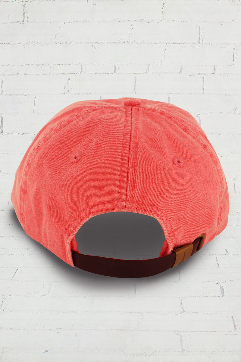 Washed Coral Baseball Cap #LP101 | eWAM – Howdy Honey