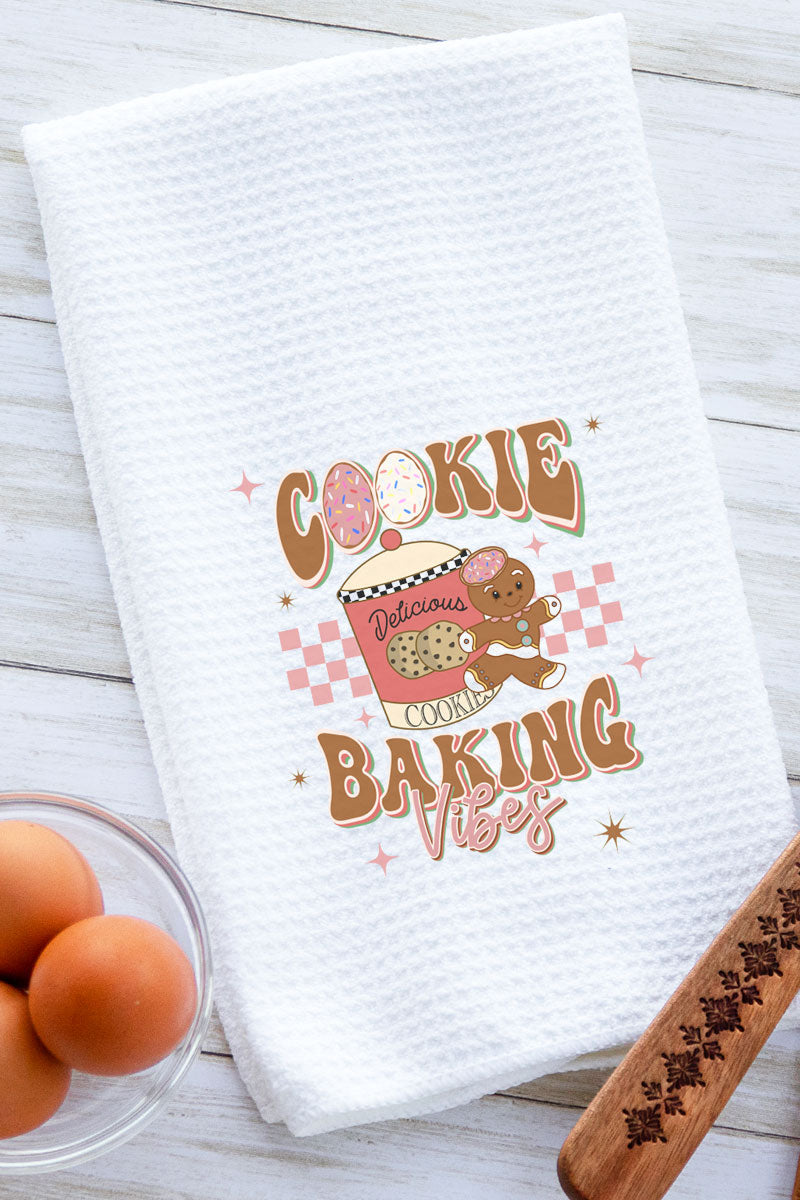 Cookie Baking Vibes Waffle Kitchen Towel | eWAM – Howdy Honey